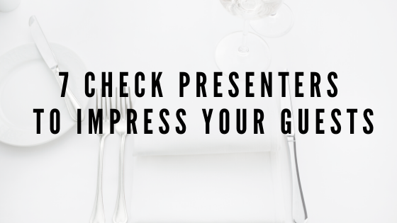 7 Check Presenters to Impress Your Guests – ImpactCovers
